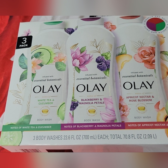 OLAY | Skincare | Olay Essential Botanicals Body Wash 236 Fl Oz 3pack Limited Edition | Poshmark